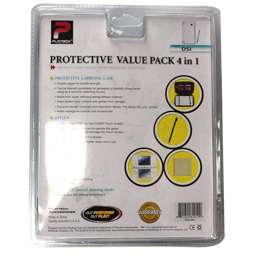 Py Trading Inc Playtech Protective 4-In-1 Videogame Console Casing Black For DSi Console | SHEIN USA