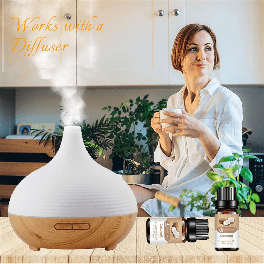 1 Bottle Of Coconut Flavored Fruit Aromatherapy Essential Oil, Suitable ...