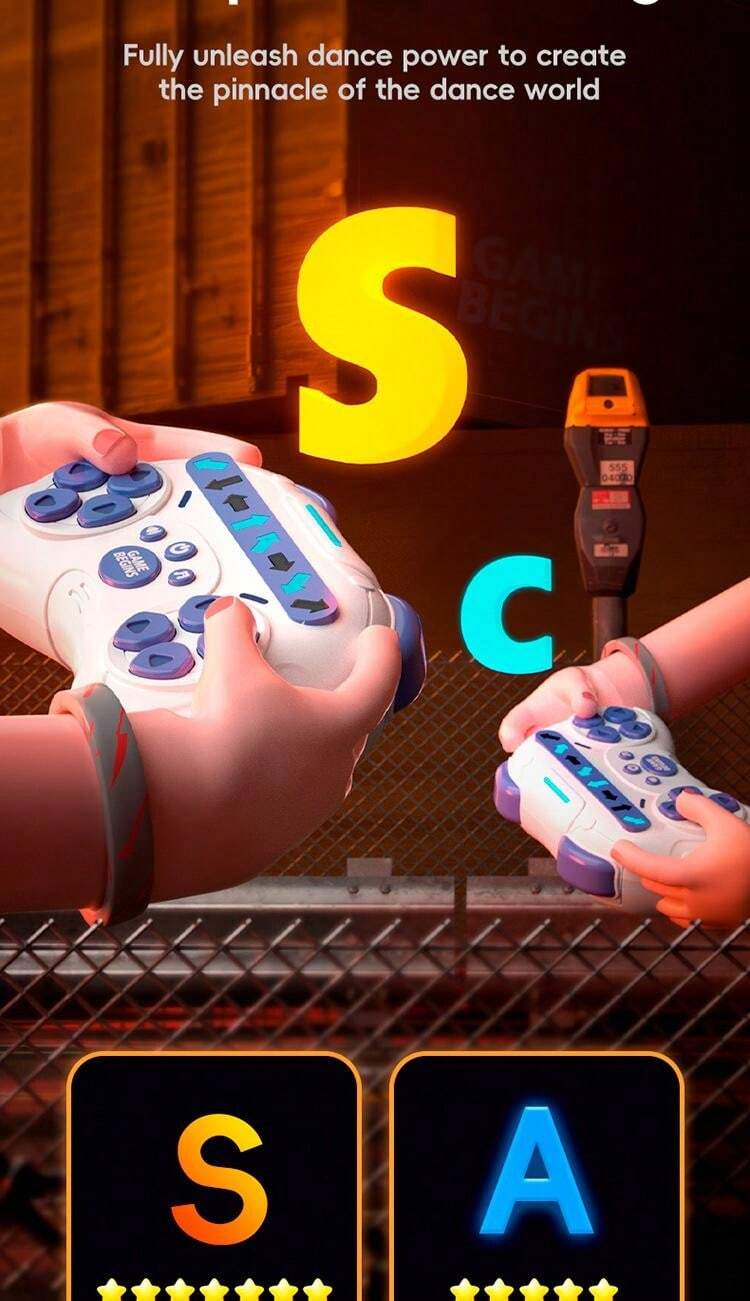 Rhythm Master Pocket Dance Speed Push Machine Battle Puzzle Children's ...