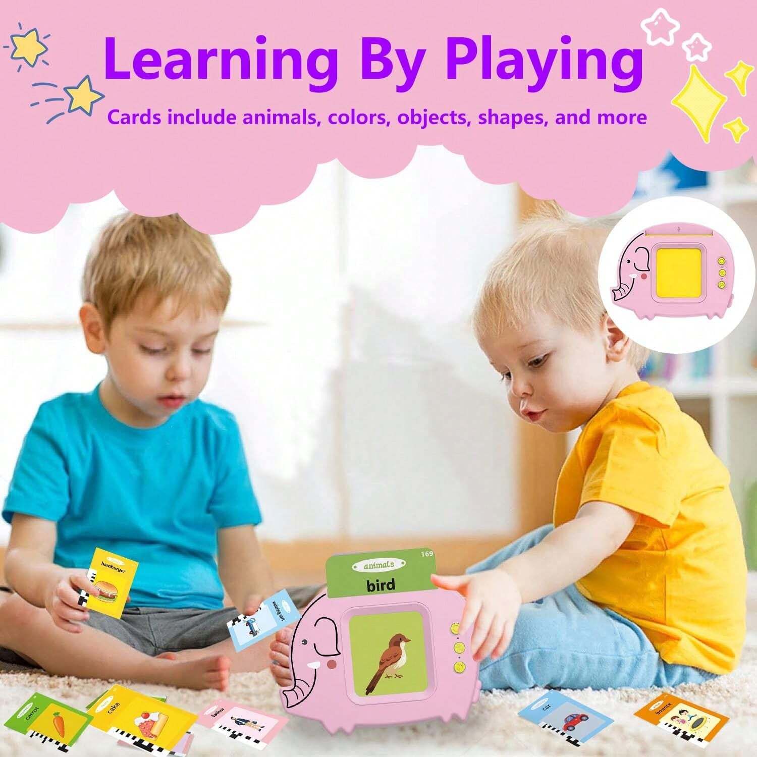 Toddler Talking Flash Cards, Common Words Flash Cards, Speech Therapy ...