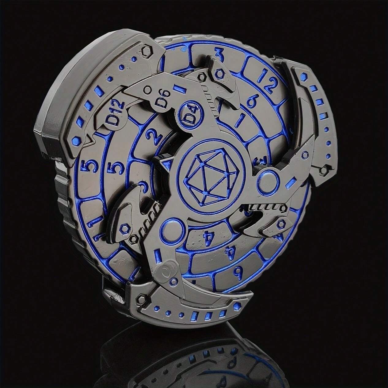 1PC 7 In 1 Rotating Dice, Cool RPG Role Playing Desktop Game Dice ...