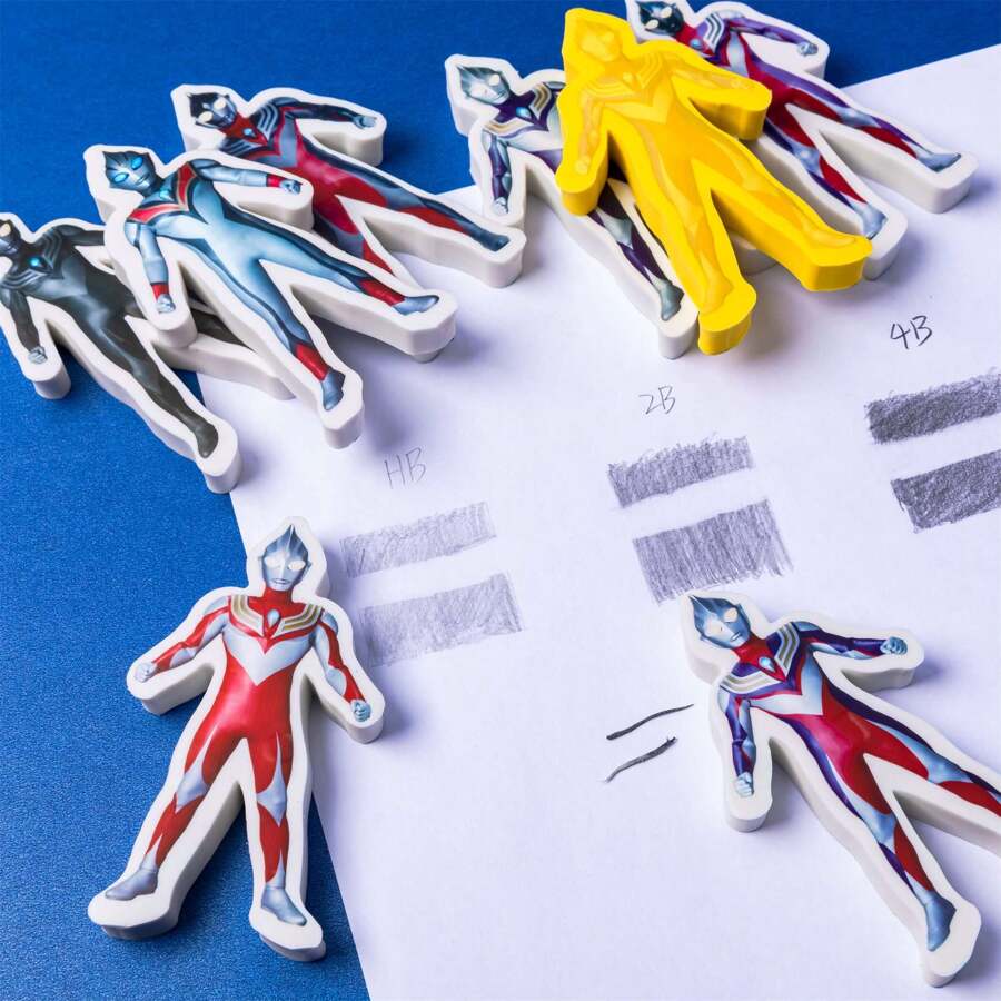 Ultraman Iigen 2pcs Assembly Eraser Creative Blind Box Eraser Student ...