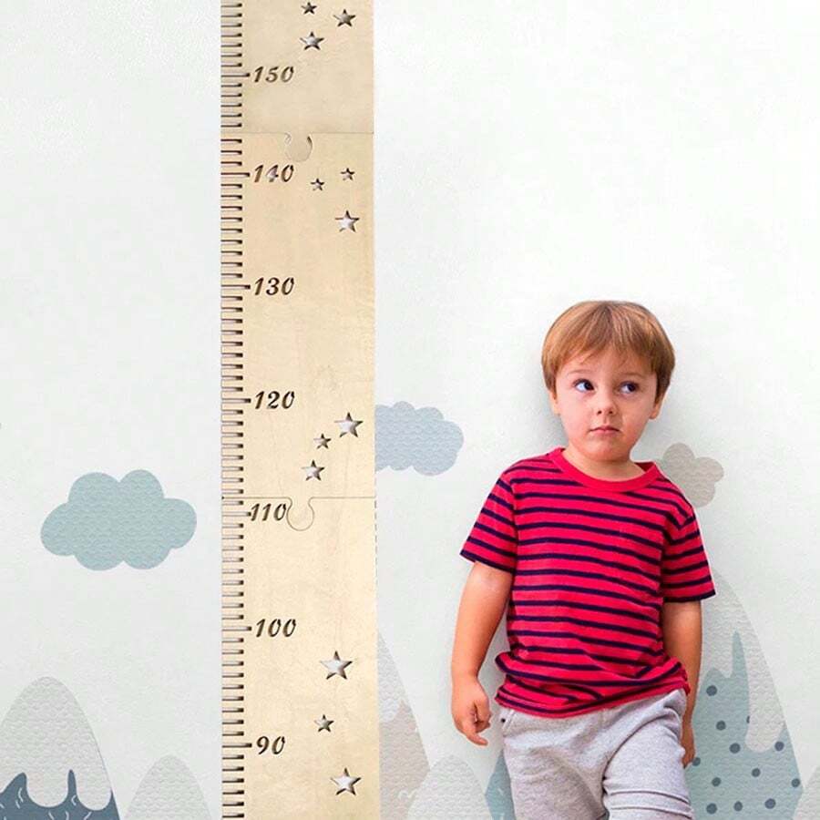 1PC/Set Baby Kids Wooden Height Chart Kids Height Wall Chart Wall ...