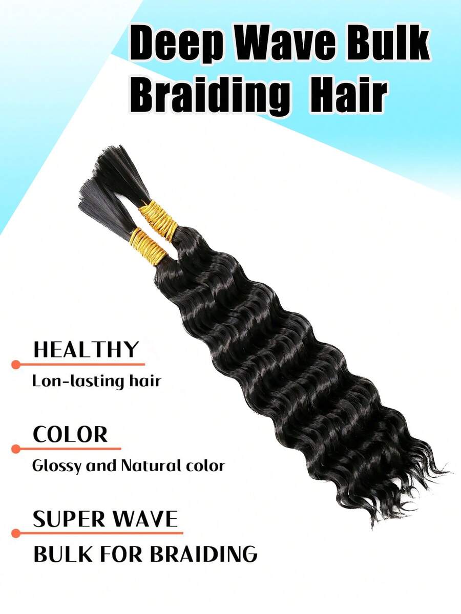 20 Inch Deep Wavy Loose Hair For Weaving Warp Free Deep Wavy Hair For ...