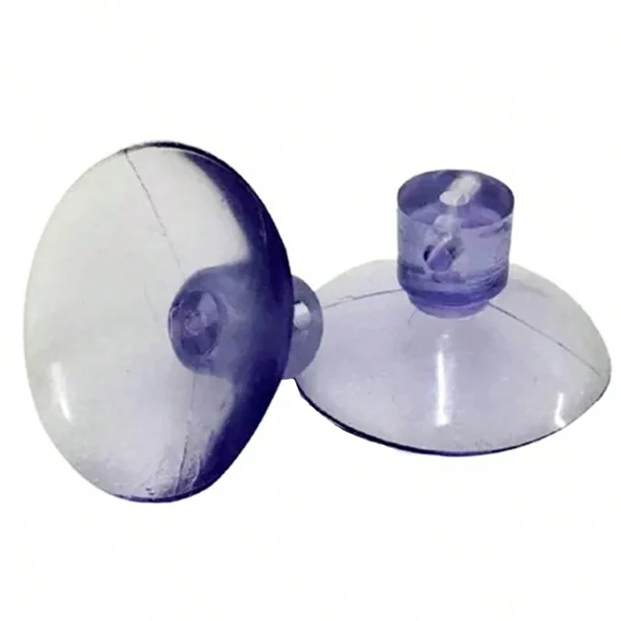 Kit 10 30mm PVC Crystal Suction Cups With 2.5mm Hole Side And Top Holes ...