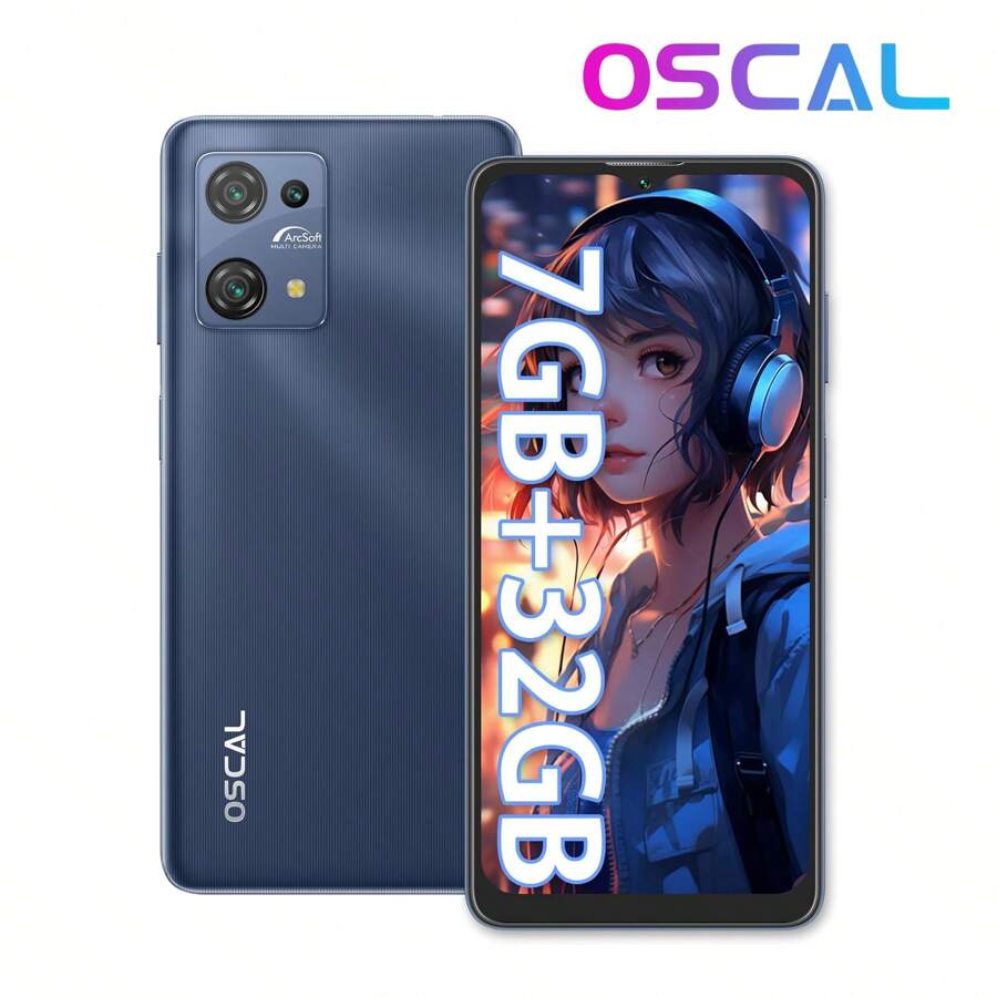 OSCAL Smart Phone, C30 Mobile Phone 7GB(4+3Expand)+32GB/1TB, 5080mAh ...