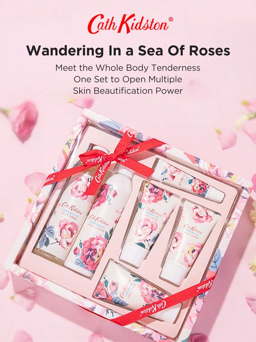 CATH KIDSTON British Brand Skincare Set, Velvet Rose Gift Set Includes ...