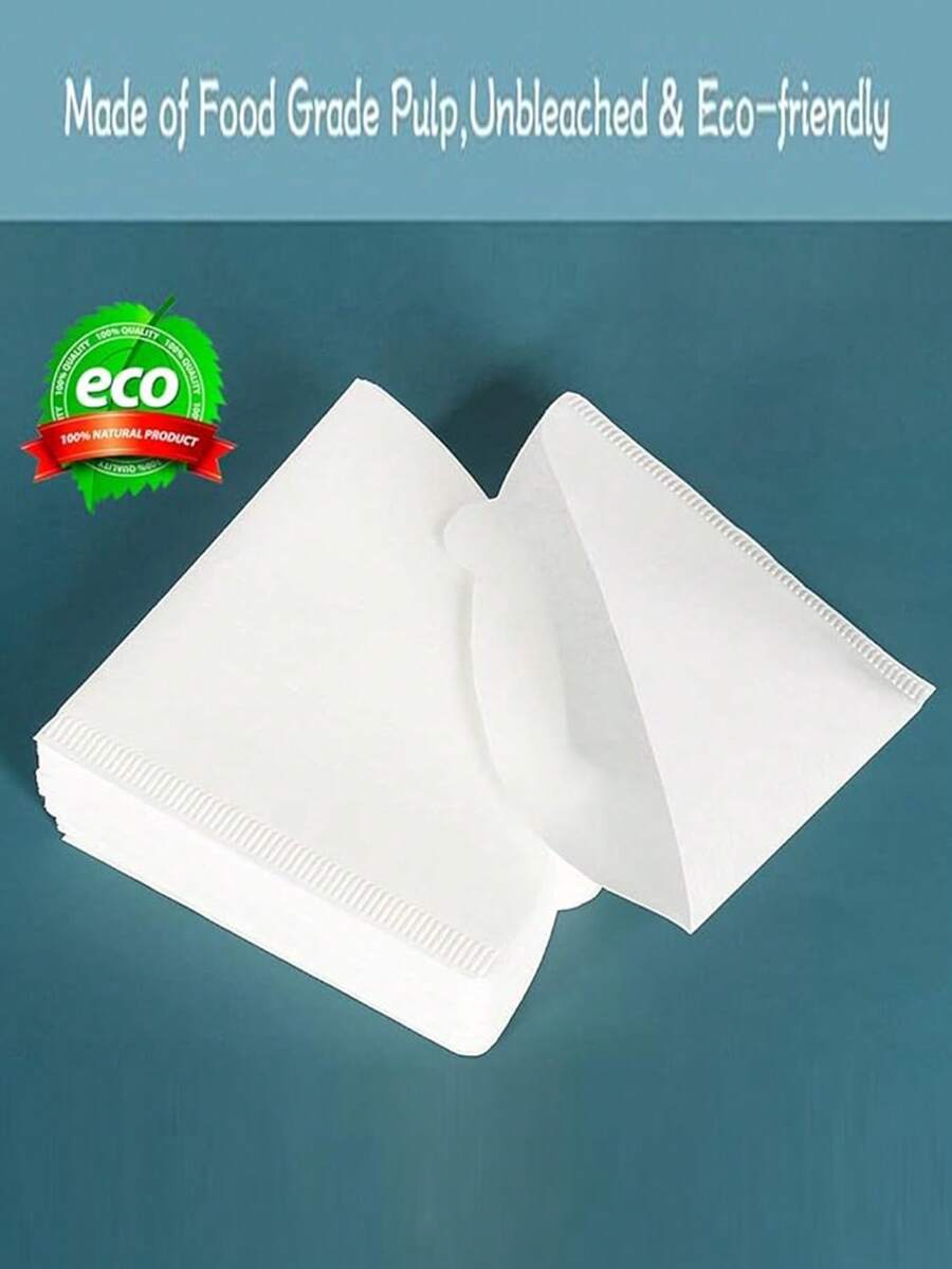 100pcs Premium Disposable V60 Cone Coffee Filters - Perfect For Drip ...