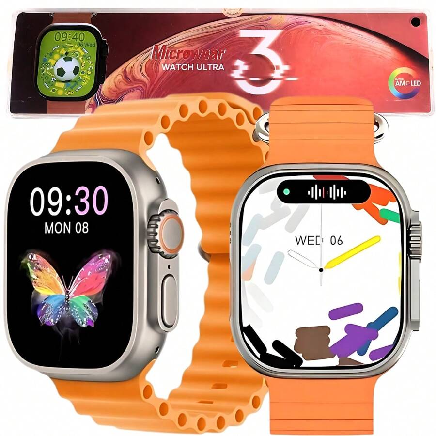 Smartwatch Relogio Inteligente Watch Ultra 3 Tela Amoled 49mm Series 10 ...