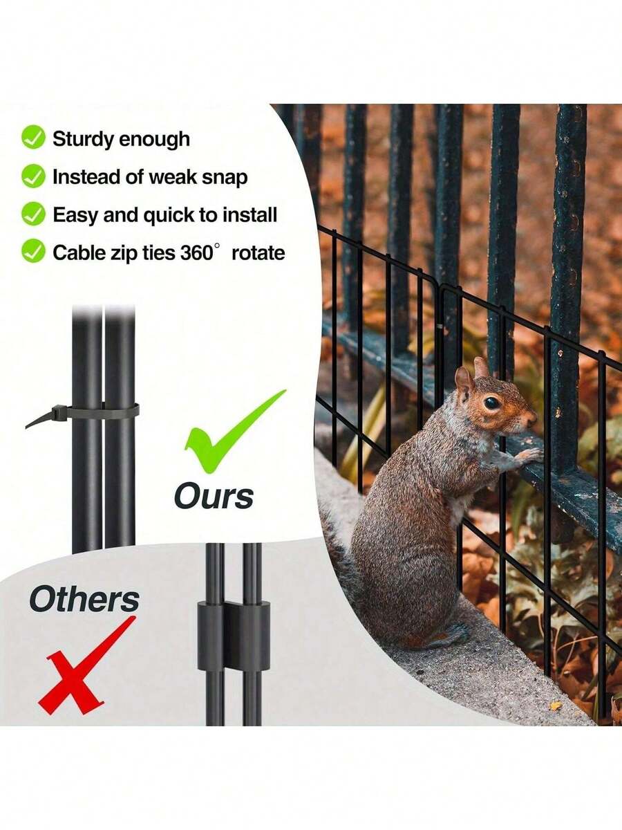 Animal Barrier Fence, 25 Panels Dog No Digging Fence Barrier, Rabbit ...
