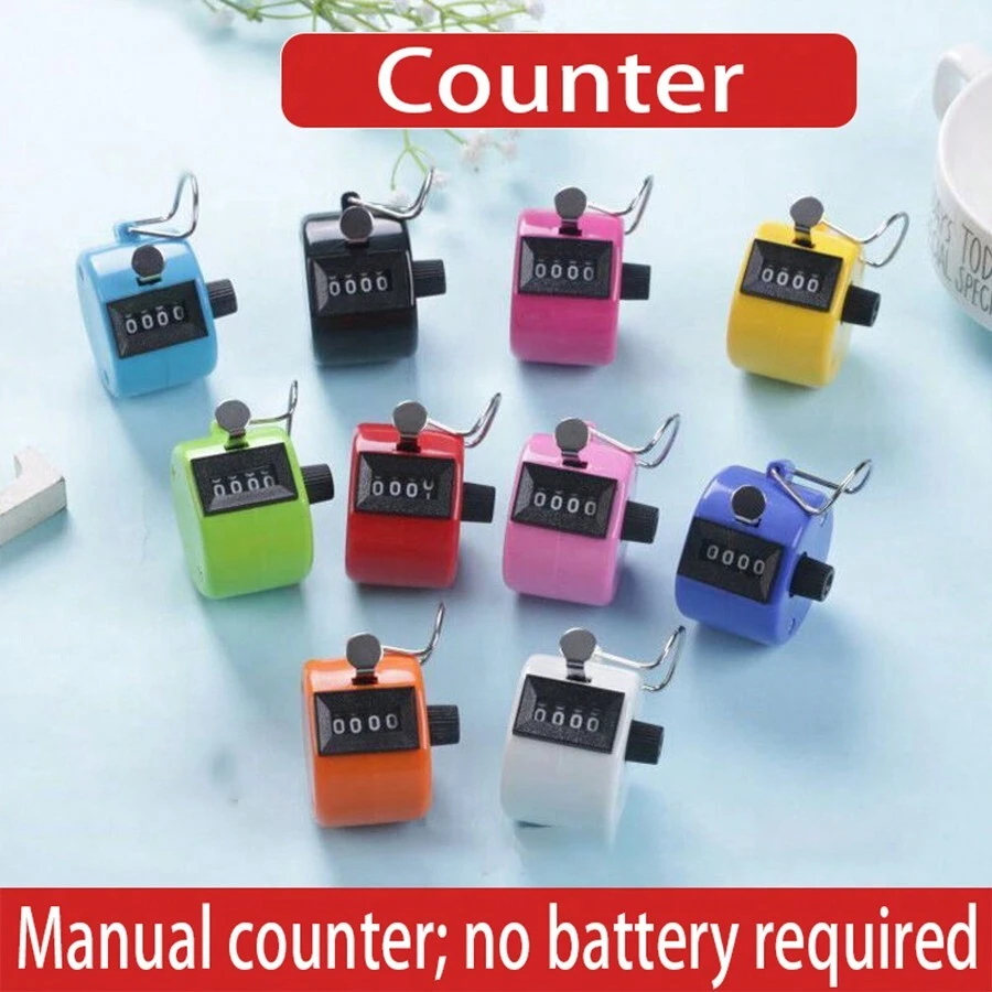 Mechanical Counter Manual Tally Counter Metal Footfall Counter People ...
