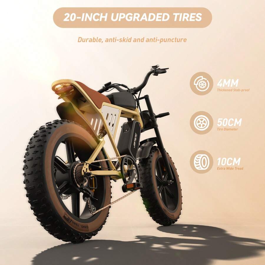 Off Road Electric Bike For Adults 20 "X 4.0 Removable Dual Battery UL ...