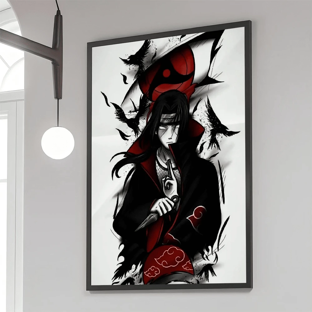 1pc Naruto Uchiha Itachi Poster, Vintage Kraft Paper Sticker For Room ...