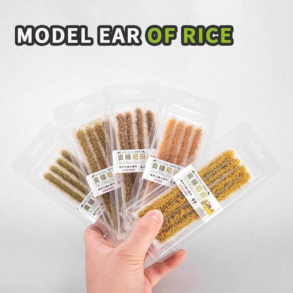 Miniature Grass Strips Model Scene Props Decoration Craft Wheat Field ...