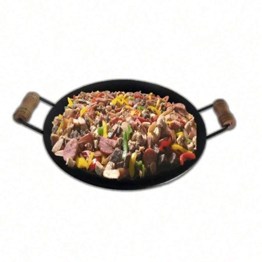 Large Plow Disc Pan Portions In General Wooden Handle 60cm Total | SHEIN UK