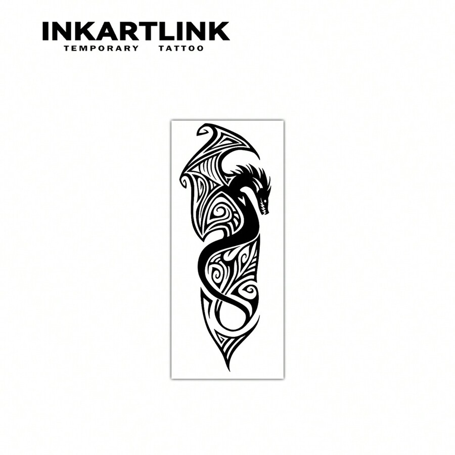INKARTLINK Tecnología innovadora de tatuaje temporal INKARTLINK - Tatuaje del tótem del dragón ...