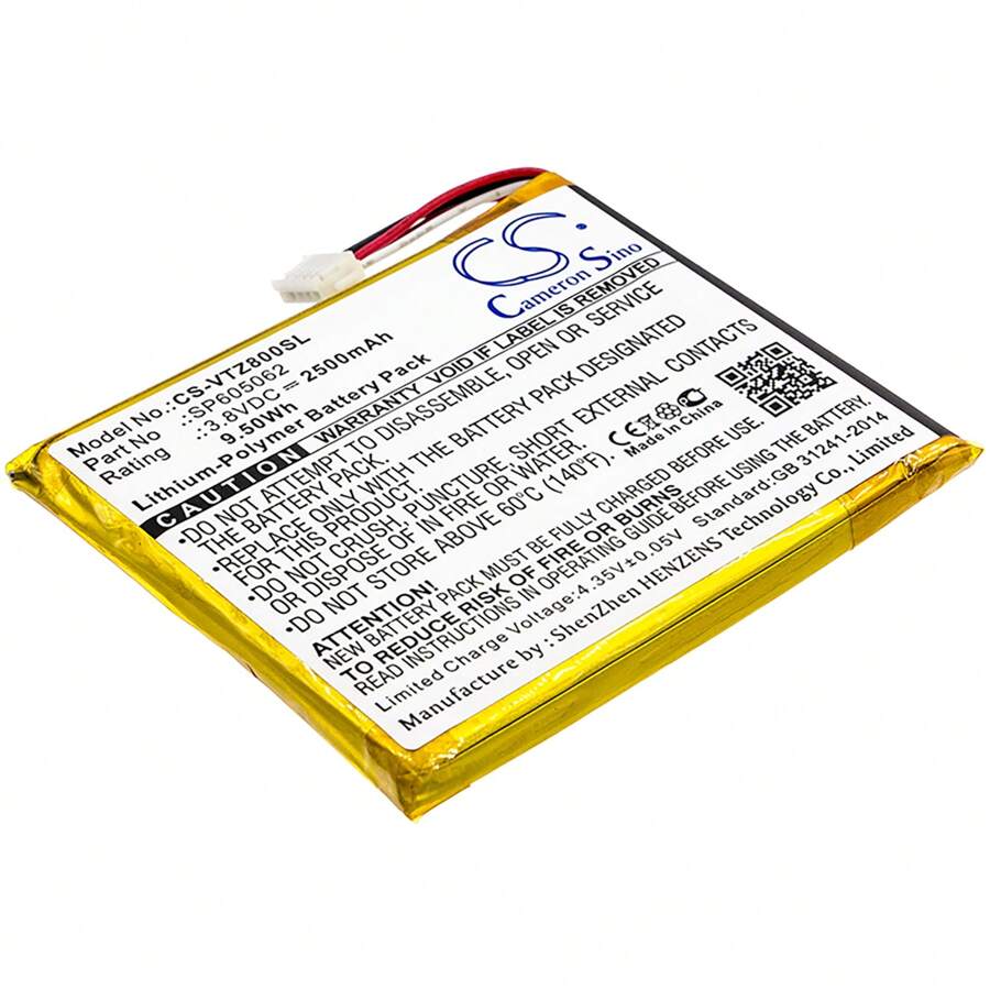 Battery For VTech 80-169500 KidiBuzz SP605062 Tablet CS-VTZ800SL 3.8v ...