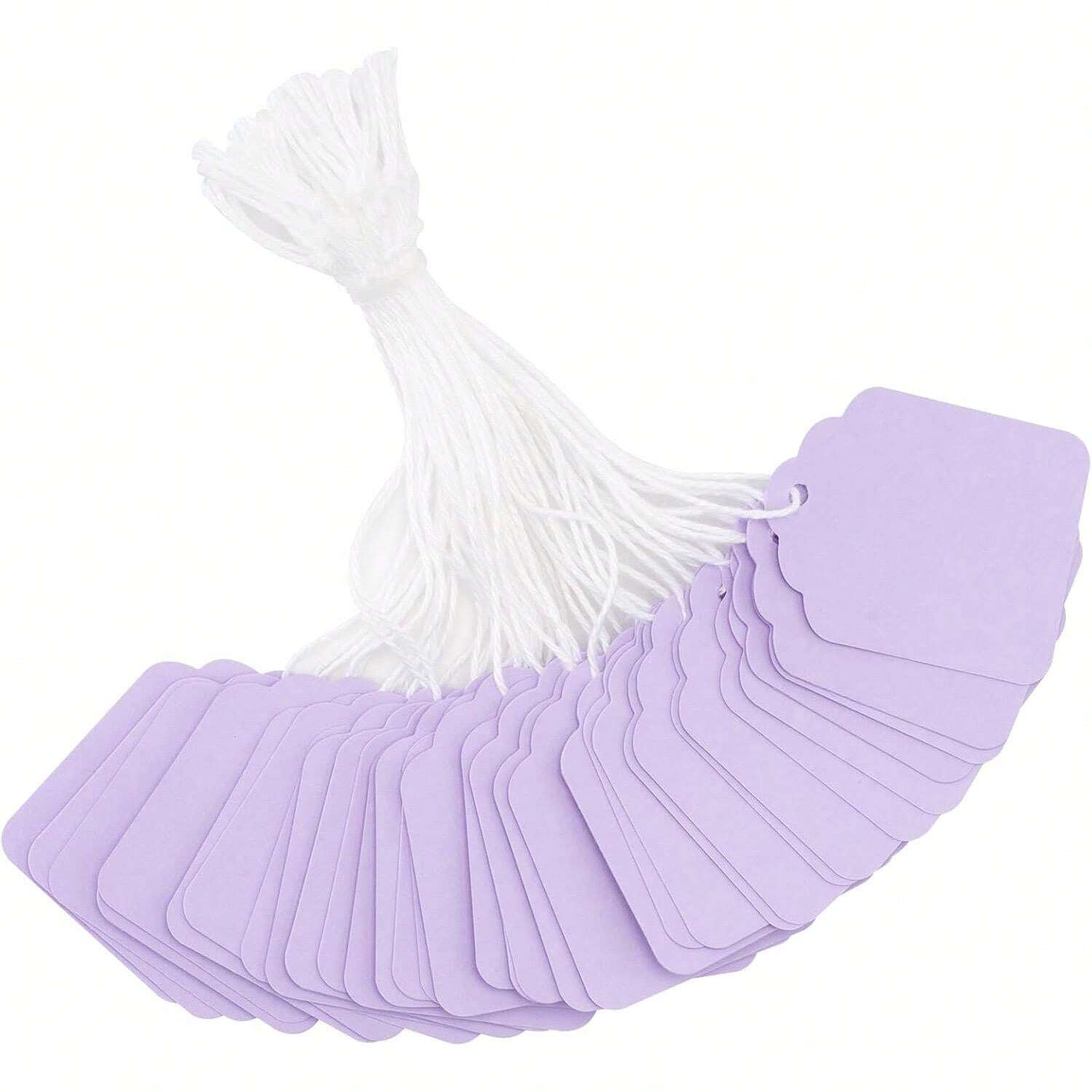200pcs Price Tags With String Attached, 1.4x1.8 Inch Paper Hang Tags ...