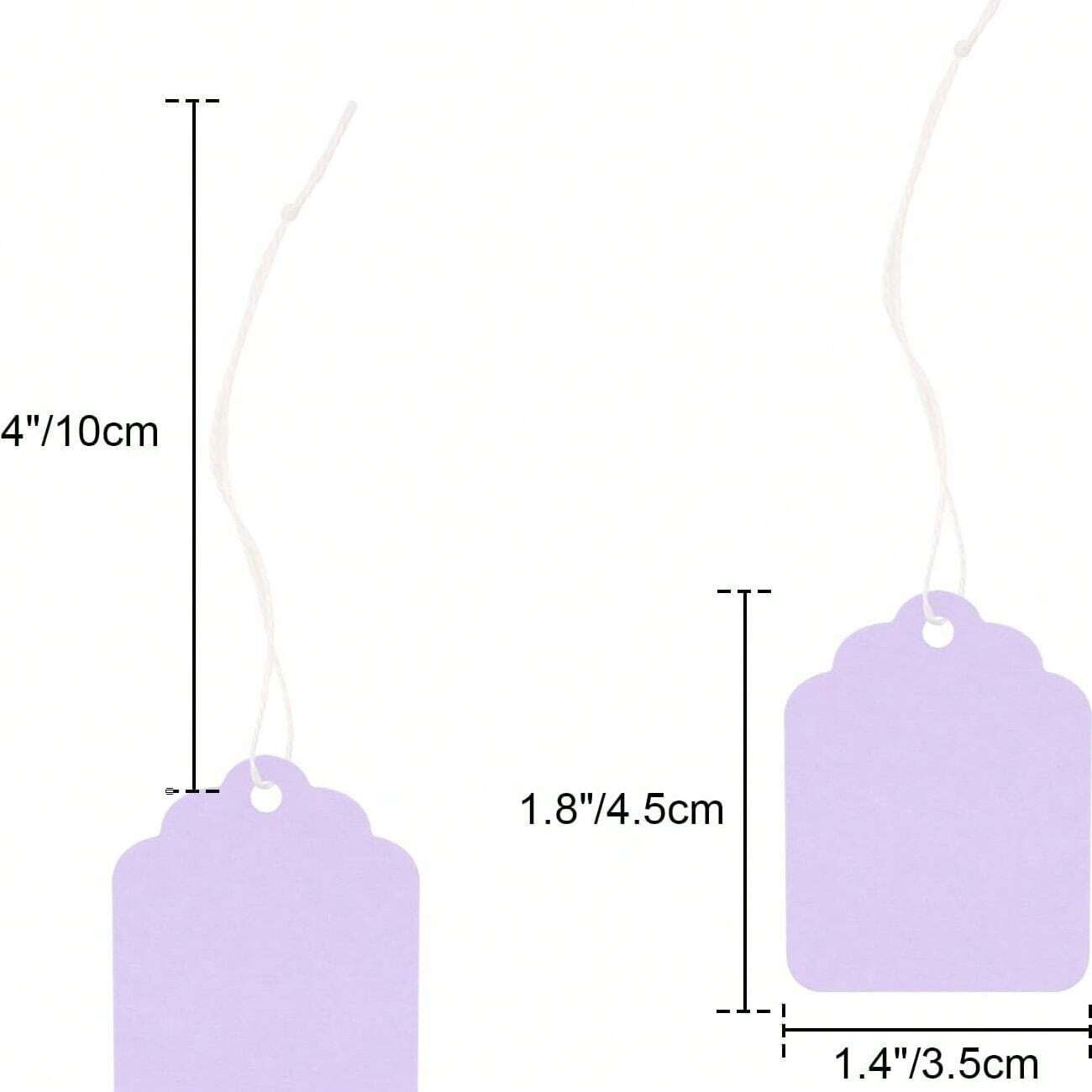 200pcs Price Tags With String Attached, 1.4x1.8 Inch Paper Hang Tags ...