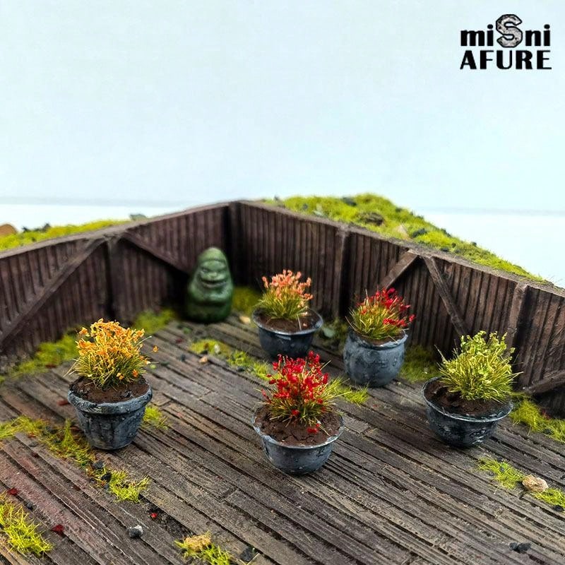 Artificial Grass Tufts Miniature Grass Garden Decor Landscape Plant ...