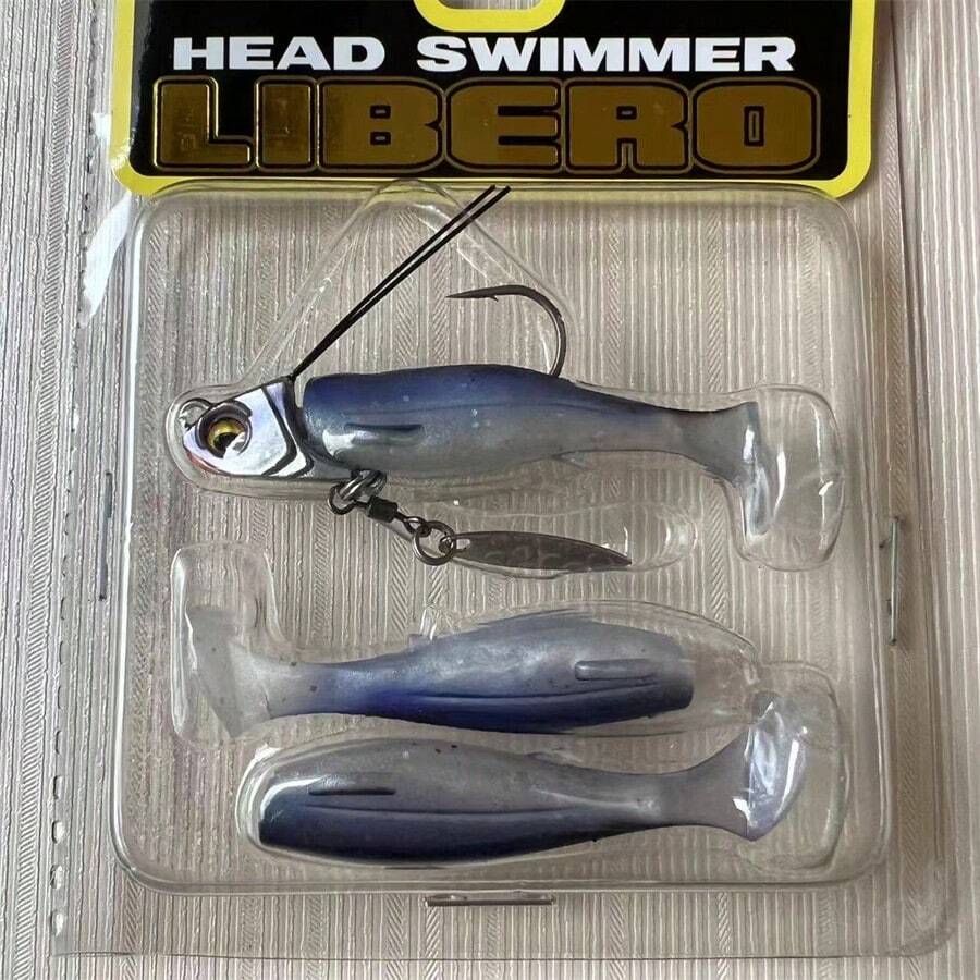 Luretv RAID Series HEADSWIMMER LIBERO Lead Belly Rotating Sequin Tail ...