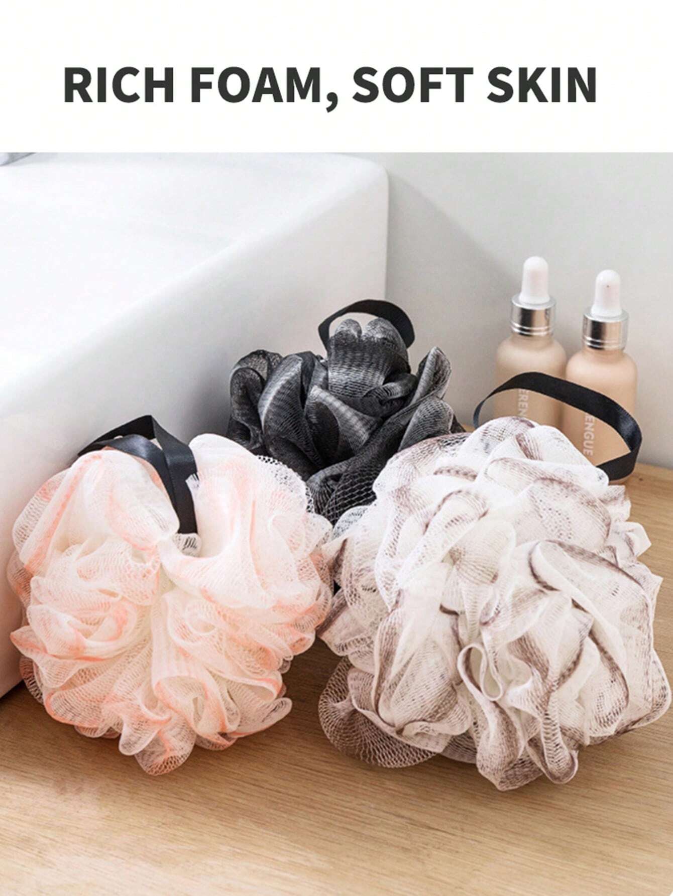 Gradient Color Shower Ball Does Not Scatter Shower Flower Soft Pe ...