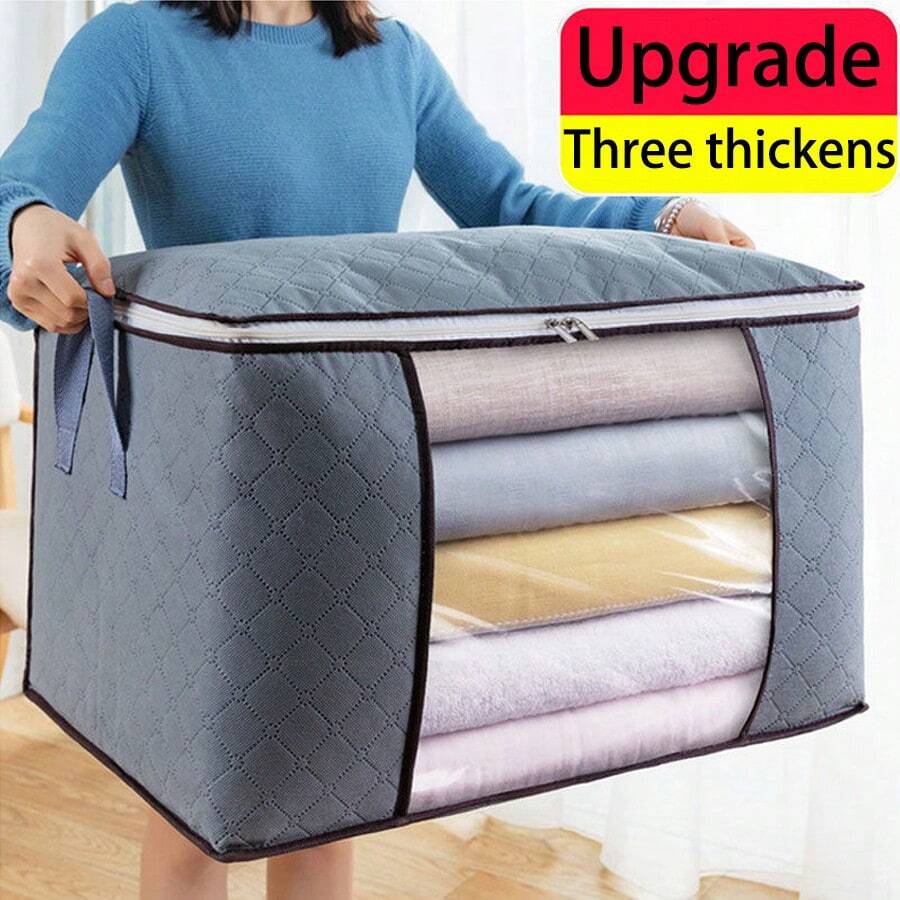 1Pc Large Capacity Storage Bag,Non-Woven Quilt Storage Bag, Quilt ...