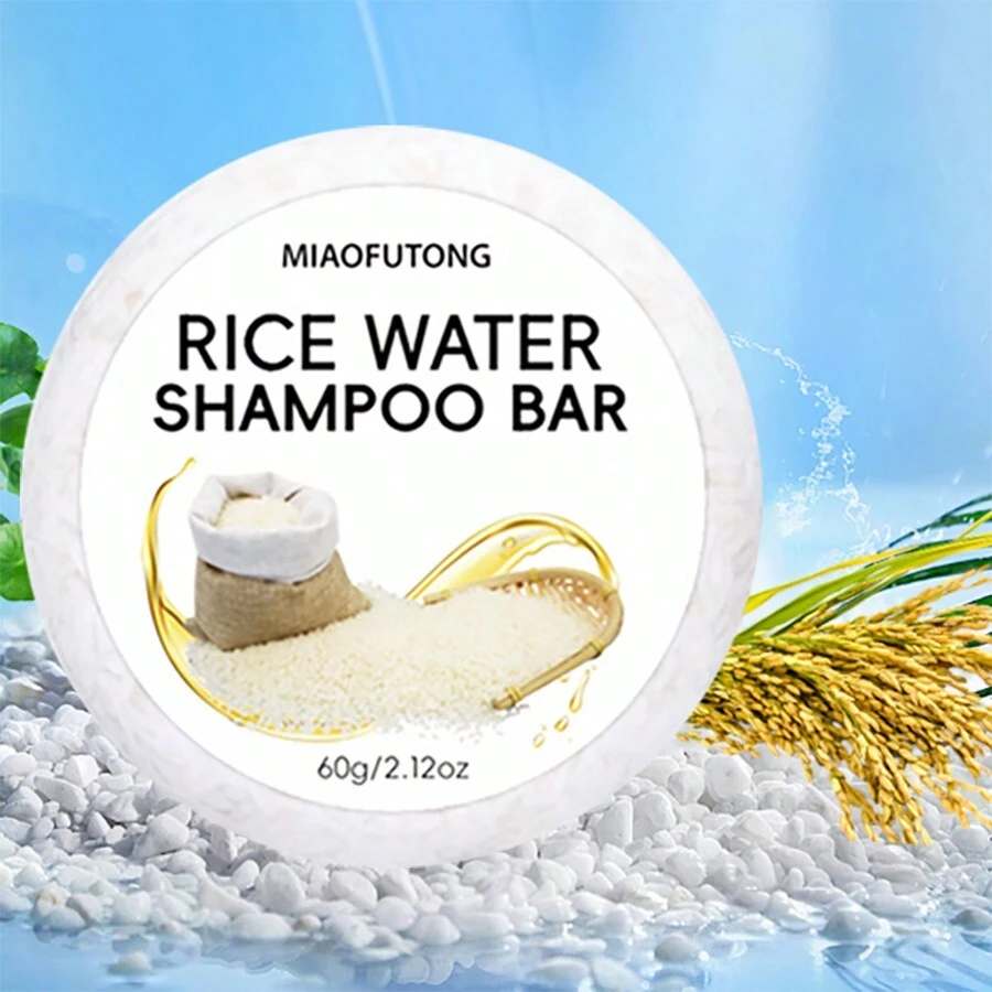 2.12oz Rice Water Shampoo Bar, Deep Cleansing Hair And Scalp ...
