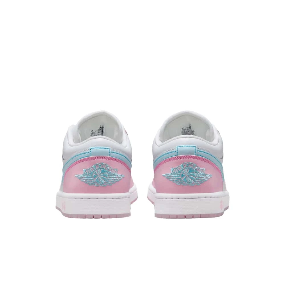 Jordan Air Jordan 1 LOW "White/Pink Foam/Glacier Blue" Fashion ...