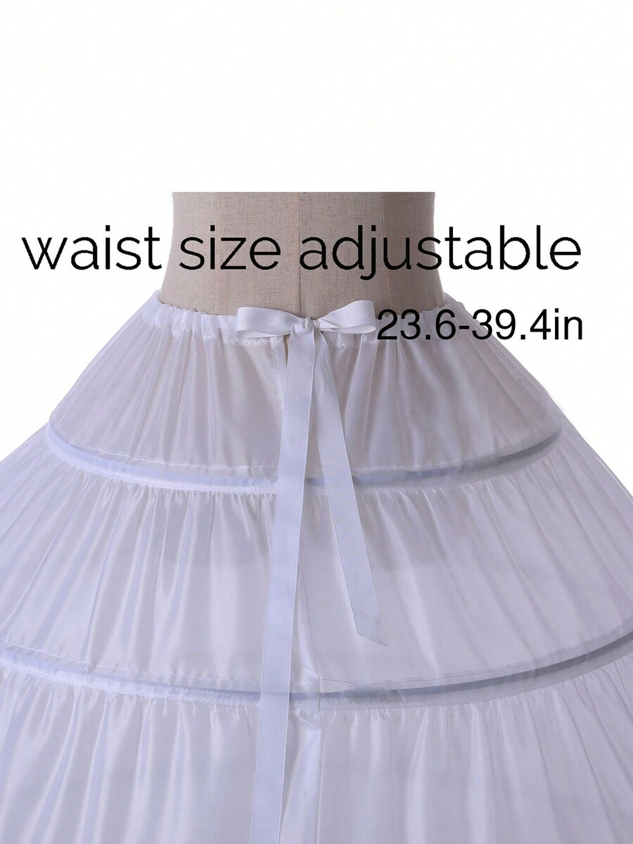 1pc Women Six Steel Spring Pleat Bridal Wedding Gown Crinoline ...