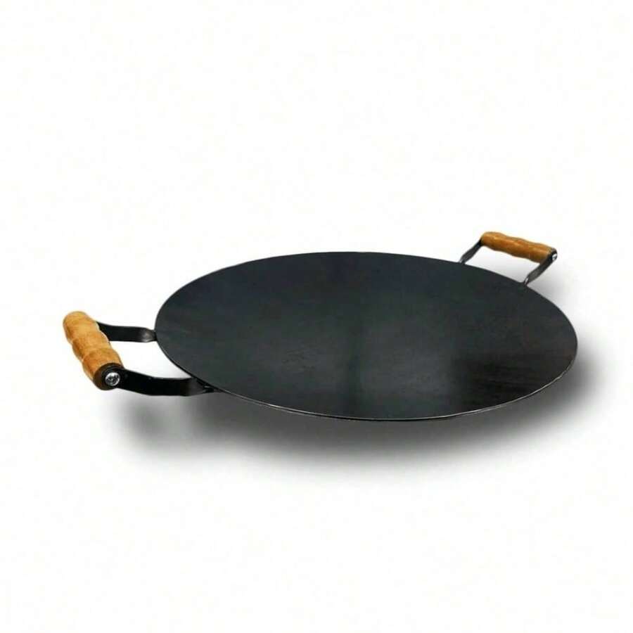 Large Plow Disc Pan Portions In General Wooden Handle 60cm Total | SHEIN UK