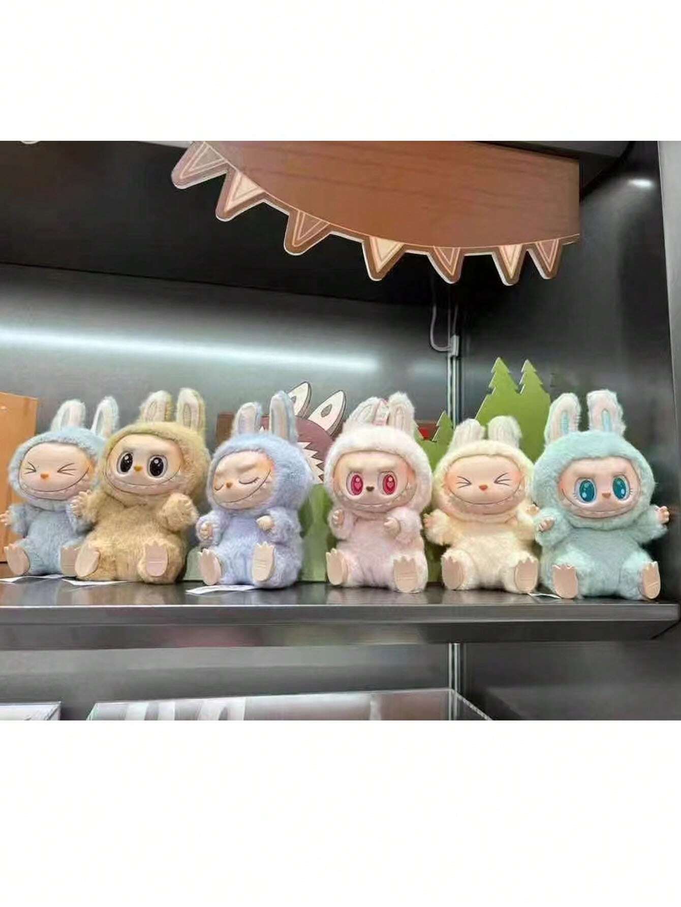 LABUBU Heart-Stirring Macaron Ceramic Figure Blind Box Plush Doll ...