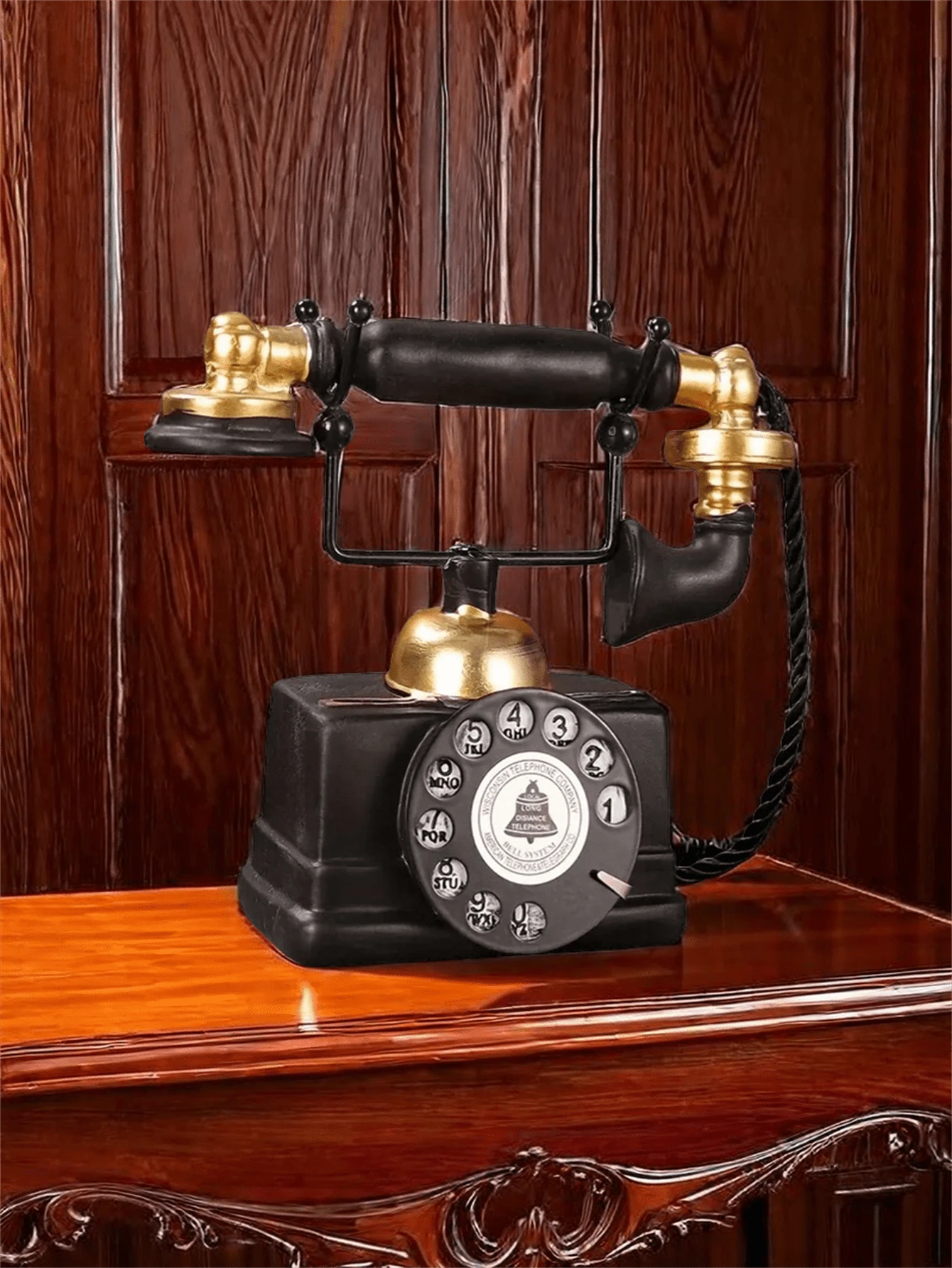 1pc Vintage Style Decorative Telephone - Classic American Style, For ...