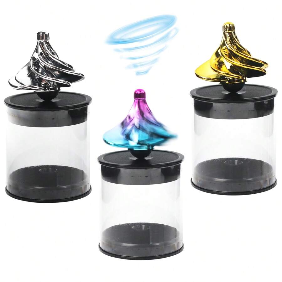 Finger Spinner, Stress Relief Toy, Colorful Spinning Gyro, Wind Powered ...