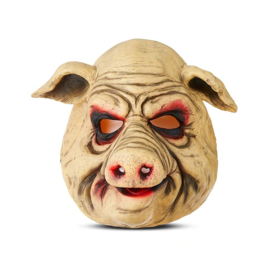 Embrace The Spooky Farm Vibes With The Scary Pig Costume Mask | SHEIN USA