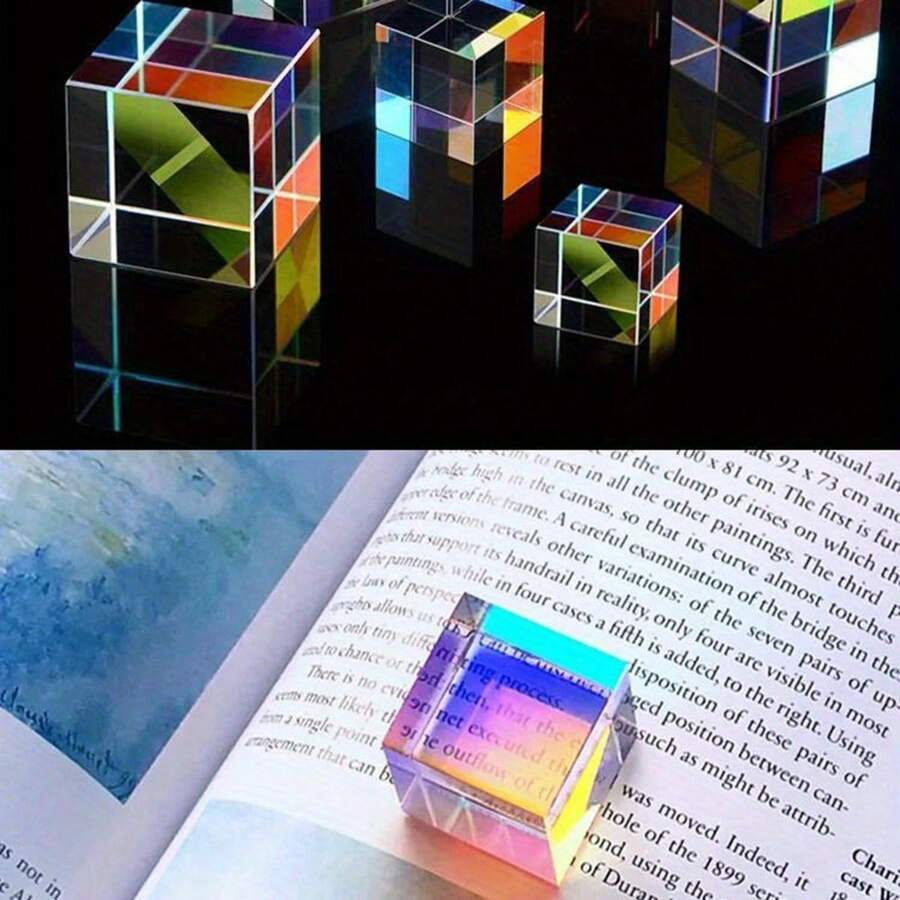 Optical Glass Dichroic Cube Prism RGB Combiner Splitter, Party Cool ...
