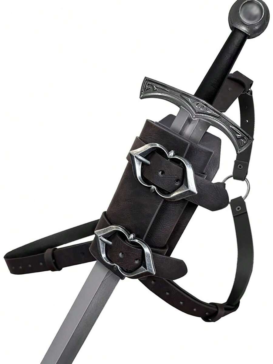 Renaissance Medieval Knight Viking Sword Holder - Premium PU Leather ...