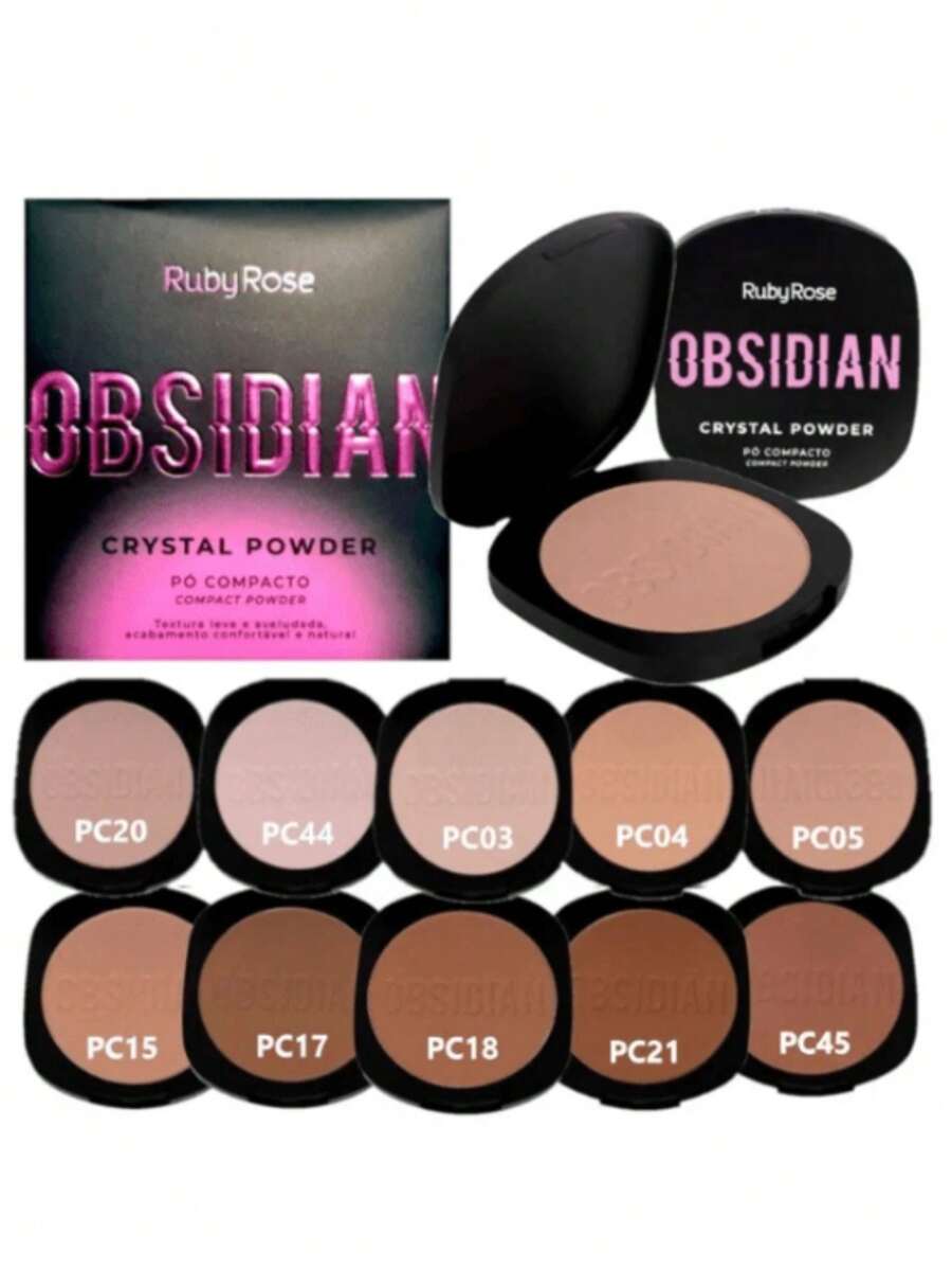 Pó Compacto Obsidian G1 e G2 - By Ruby Rose | SHEIN Brasil
