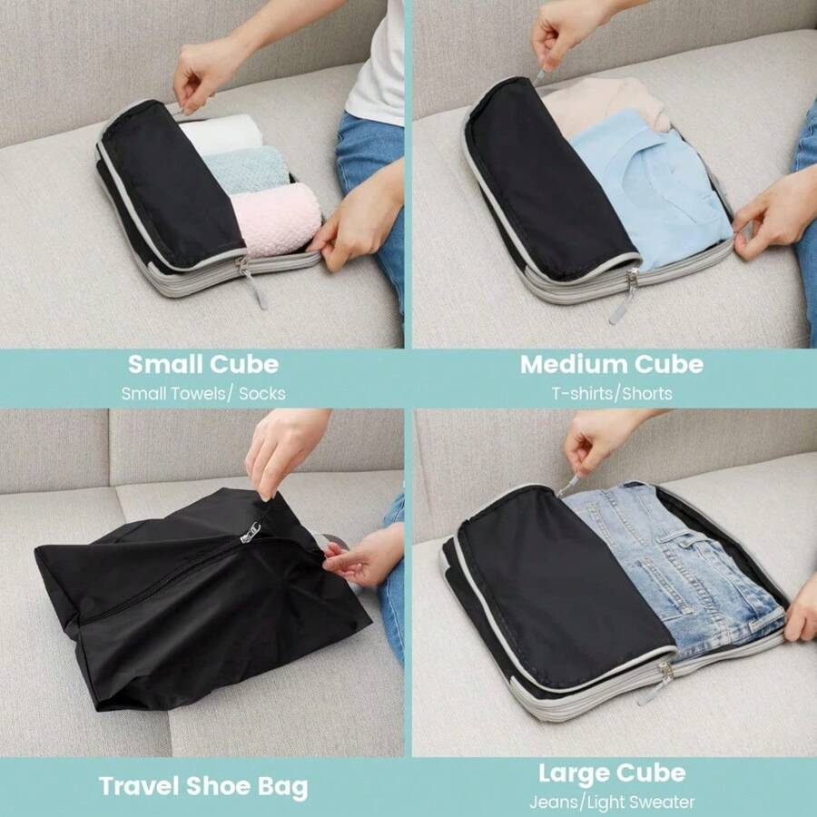 Cambond Compression Packing Cubes For Travel - Travel Bags Luggage ...