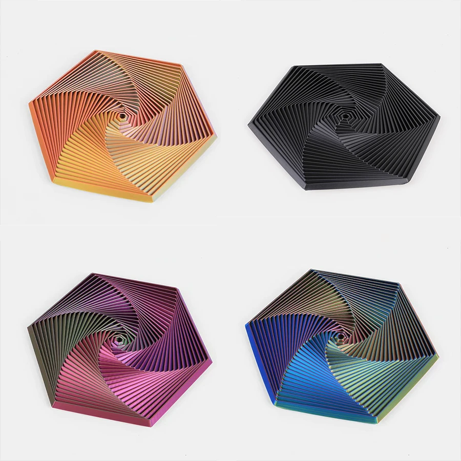 3D Printed New Style Fractal Fidget Hexagon. Rotating Fidgety Hexagonal ...