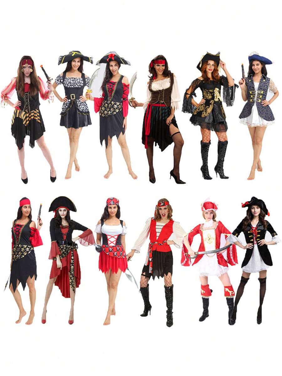 Fantasias de Capitão de Navio Pirata do Caribe, Fantasias de Cosplay ...