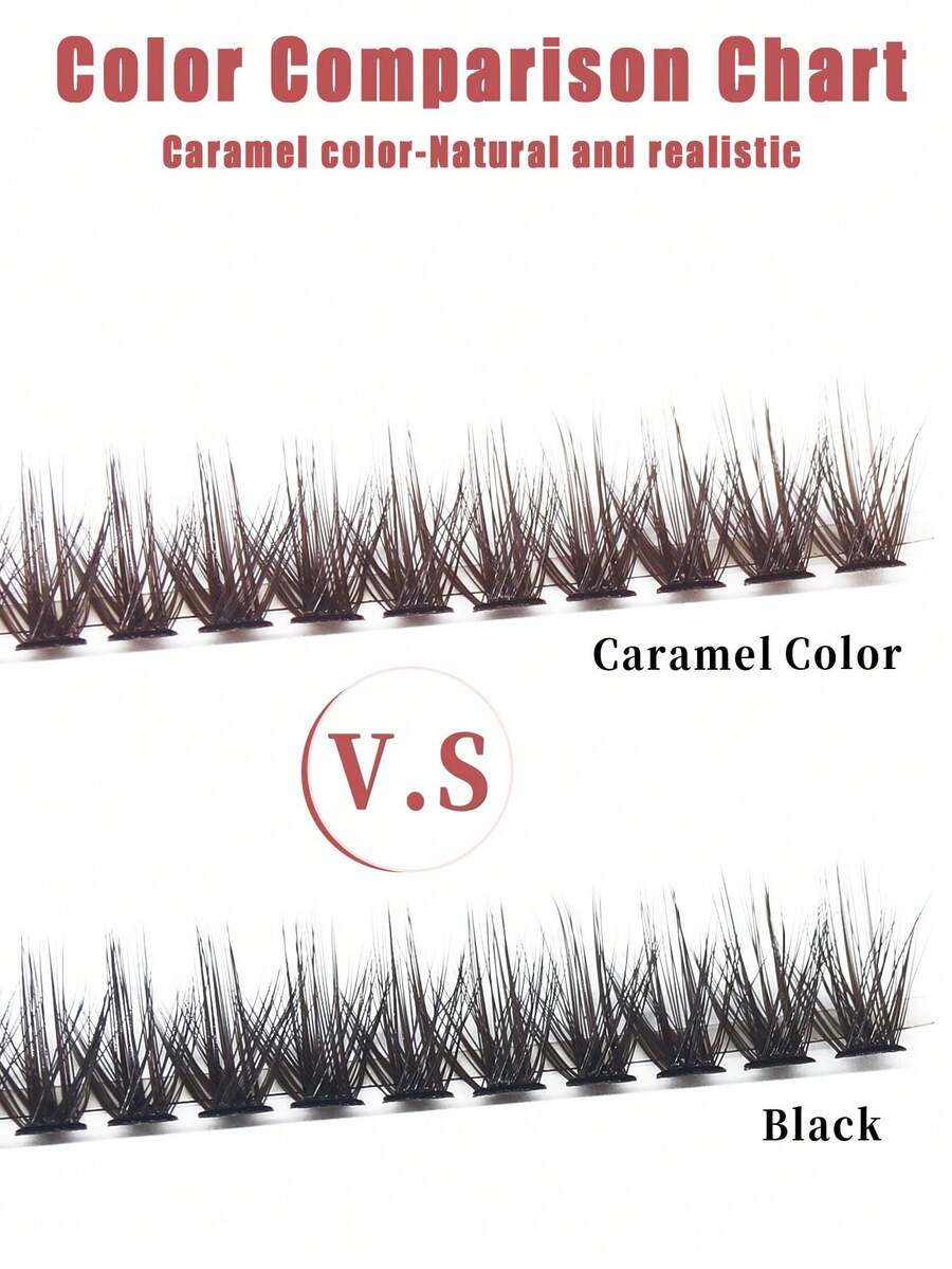 60pcs Russian Thick, Fluffy, Colorful 50D Lash Extensions For DIY False ...