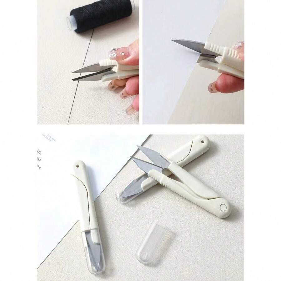 3 Packs Stainless Steel Thread Cutter Scissors - Ergonomic, Versatile ...