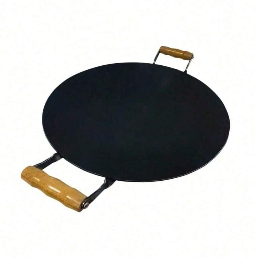 Large Plow Disc Pan Portions In General Wooden Handle 60cm Total | SHEIN UK