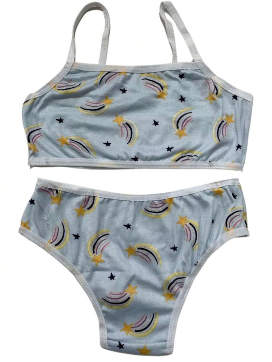 Golden Modas Kit 3 Conjunto Infantil Cropped Moda Intima Infantil ...