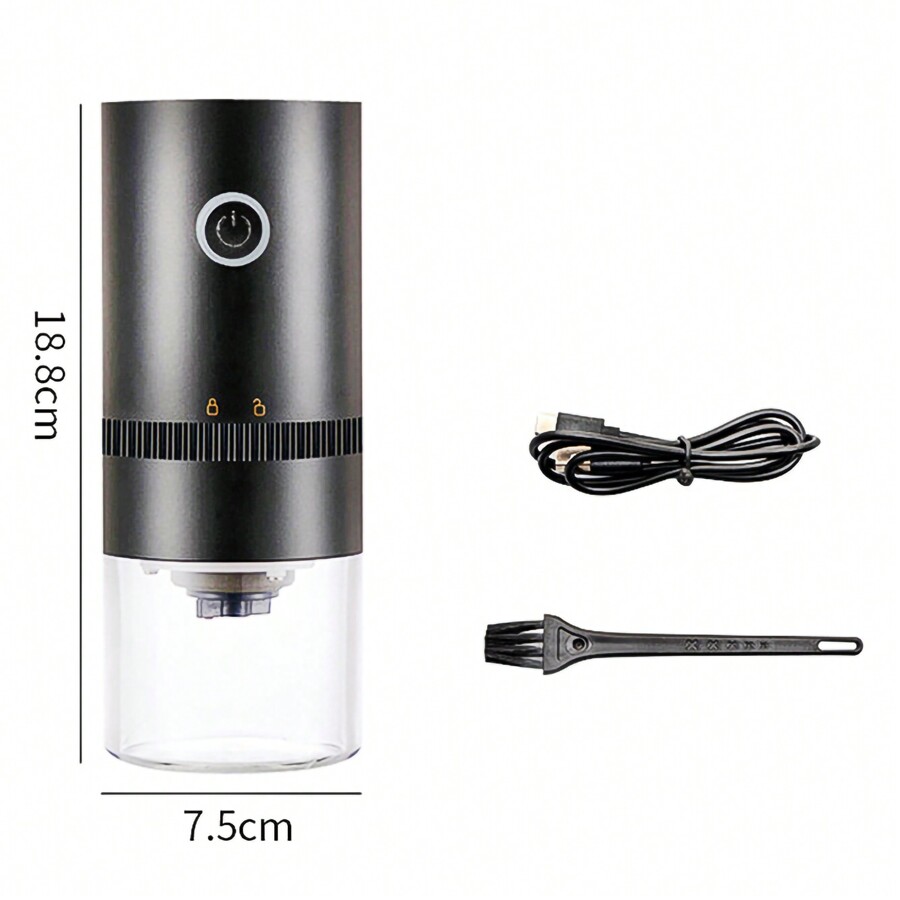 Portable Electric Coffee Grinder Ceramic Grinding Core USB Type-C ...