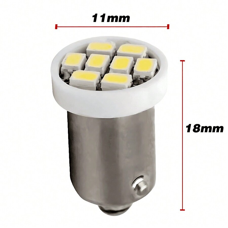 T4W Ba9s Led 12v Bulb Unit For Half Light Headlight Old Car 6000K 12v ...
