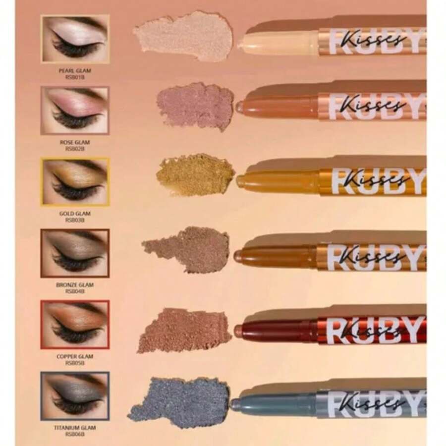Ruby Kisses Sombra Stick Metalizada Ruby Kisses Stick Eyeshadow Com ...
