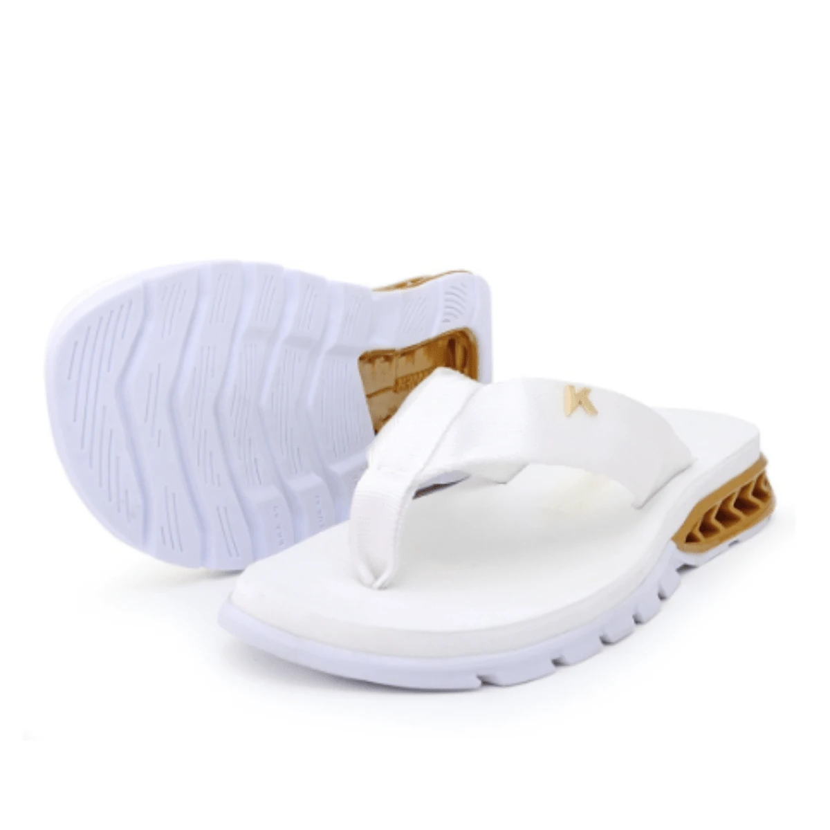 Chinelo Kenner Rakka L7 L7nonn Branco Dourado Masculino 2024 | SHEIN Brasil