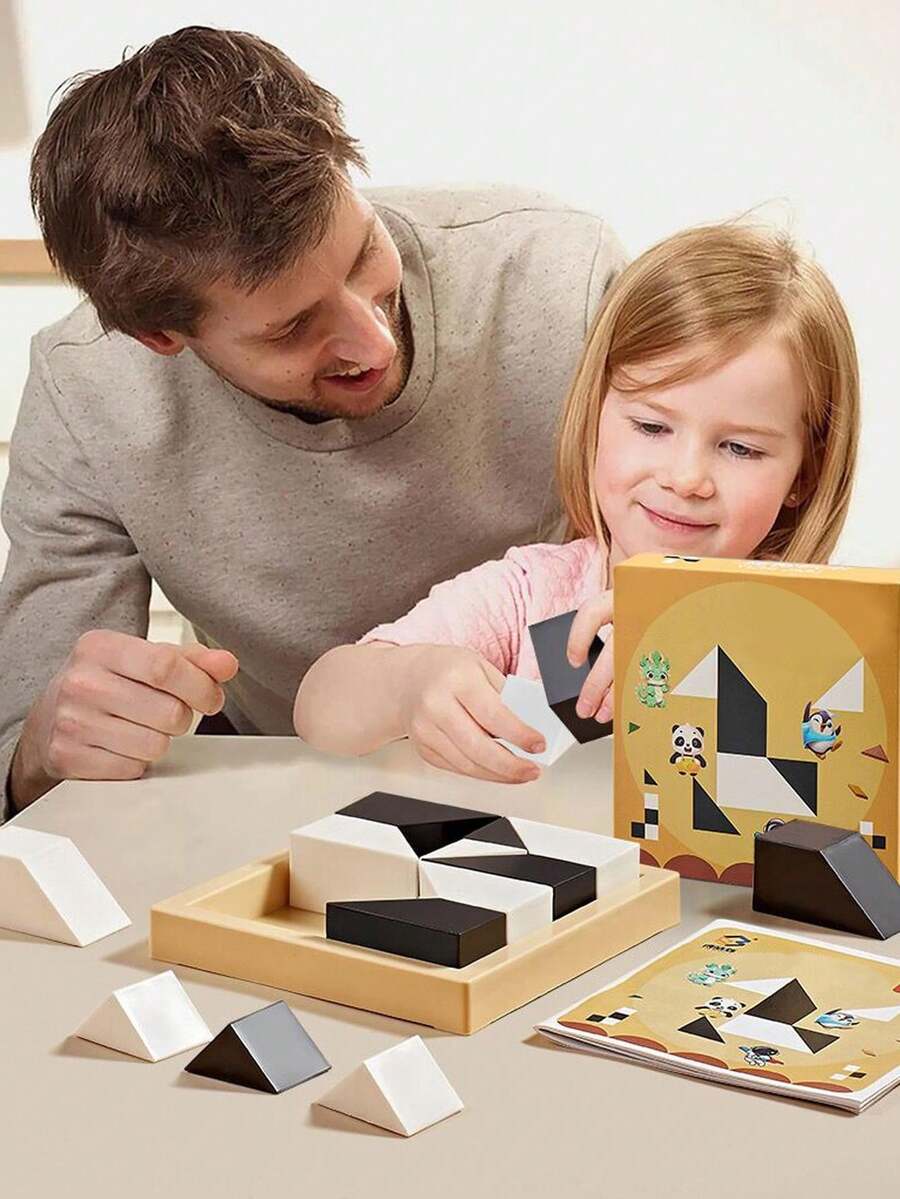 Intellisence Hidden Building Block Puzzle Toy, Develop Child's Spatial Thinking And Imagination ...